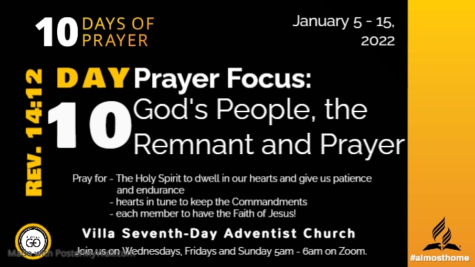 Copy of 10 Days of Prayer - | PosterMyWall