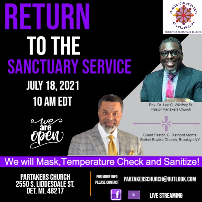 We are Opening for Church | PosterMyWall