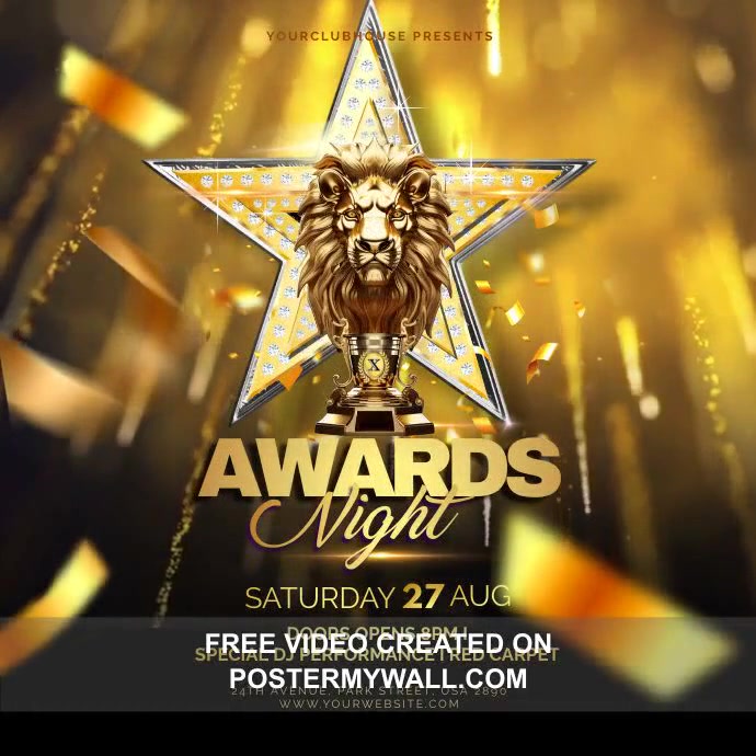 Copy of awards night | PosterMyWall