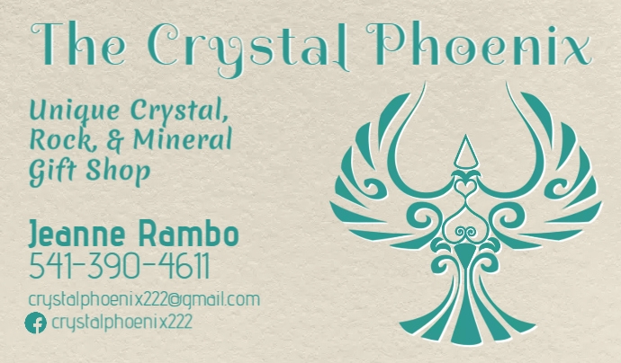 Copy of The Crystal Phoenix Business Card | PosterMyWall