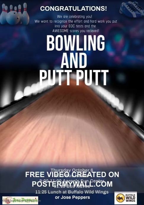 Bowling video ad 🎳 | PosterMyWall