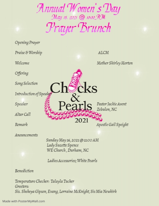 Copy of Copy of Women's Day Program | PosterMyWall