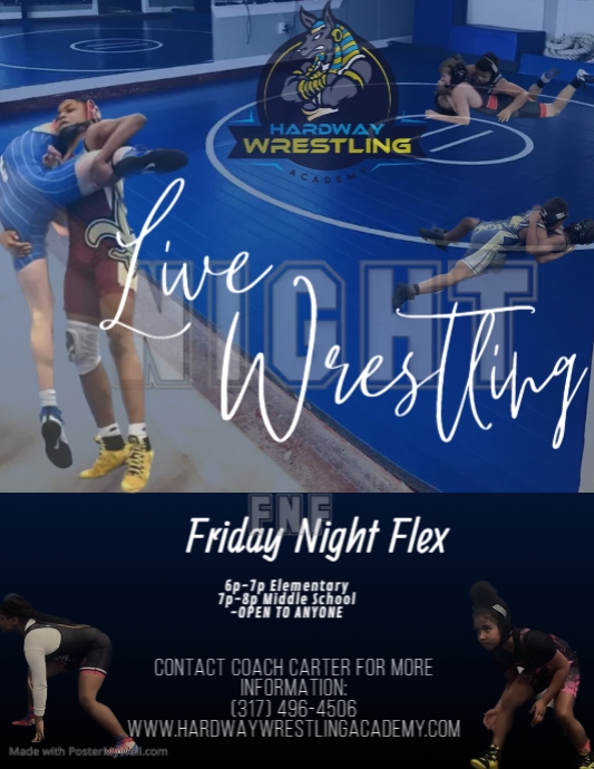 Modern Wrestling Event Flyer | PosterMyWall