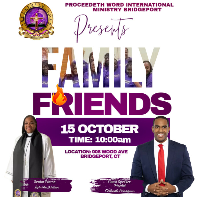 FAMILY AND FRIENDS FLYER | PosterMyWall