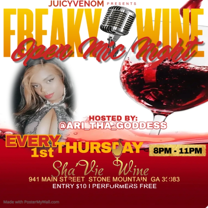 EVERY Thursday Open USE (1)thursday ARI (1)) | PosterMyWall