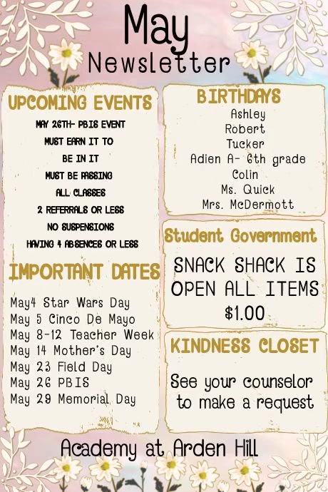 Copy of May Newsletter Free Video | PosterMyWall