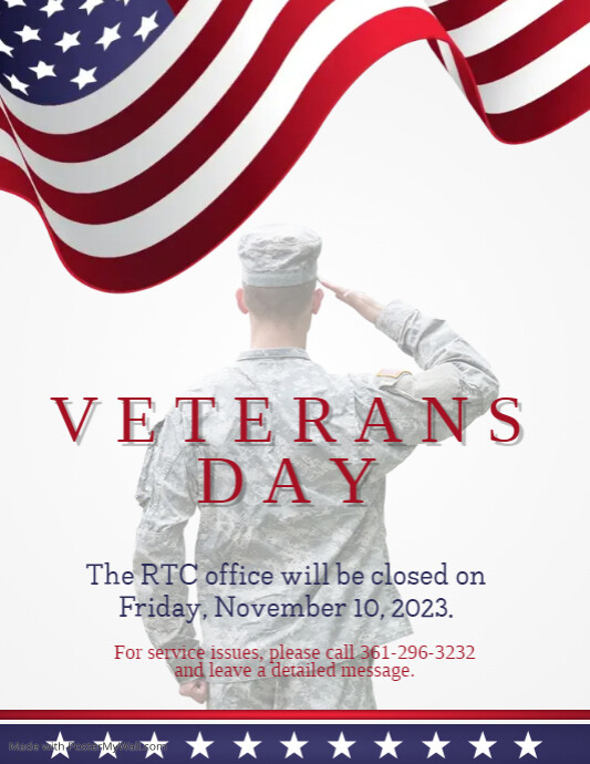 Veterans' Day Office sign | PosterMyWall