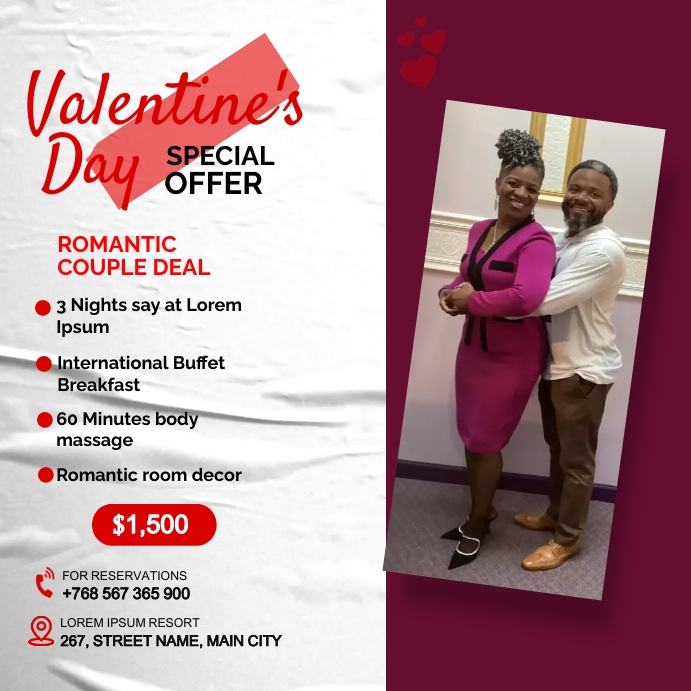 Copy of romantic couple deal | PosterMyWall