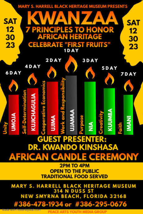 Kwanzaa Principles 2020 Poster Template | PosterMyWall
