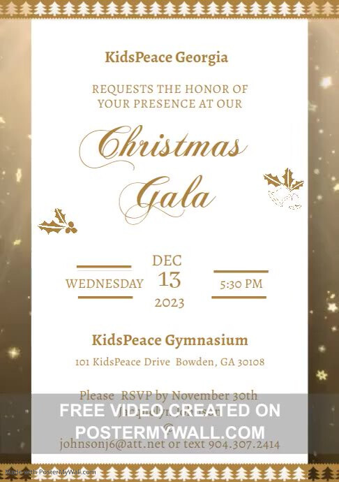 Christmas Gala Invitation Template | PosterMyWall