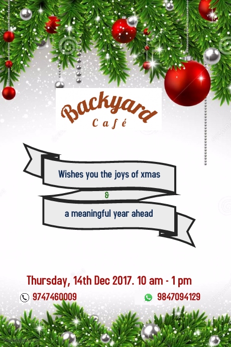 Christmas cooking Back | PosterMyWall