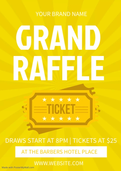 Raffle Ticket Flyer | PosterMyWall