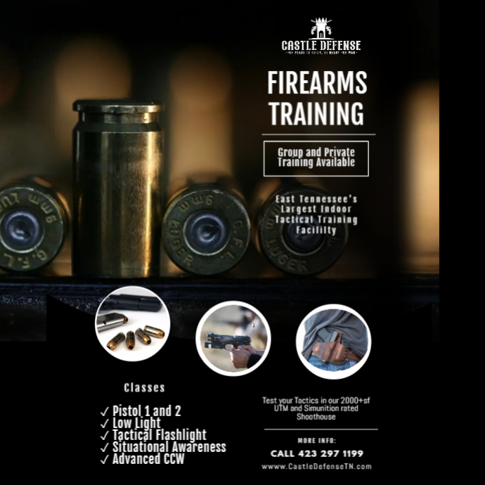 Firearms Safety Training Flyer Template | PosterMyWall
