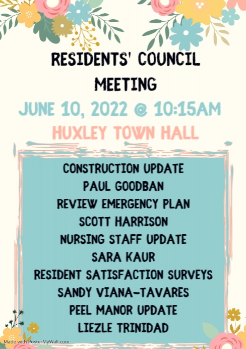 May Residents' Council Poster | PosterMyWall