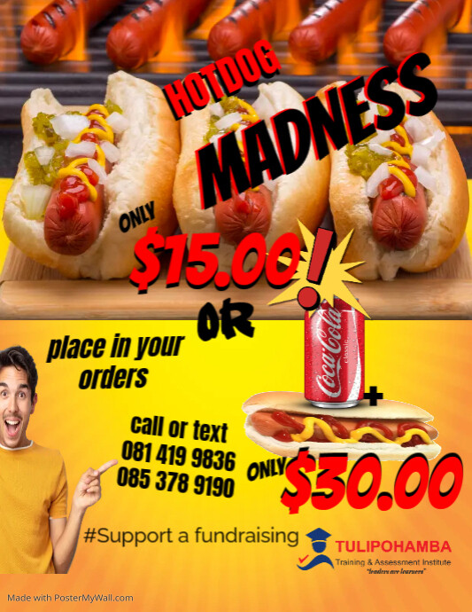 HOTDOG SALE FLYER | PosterMyWall