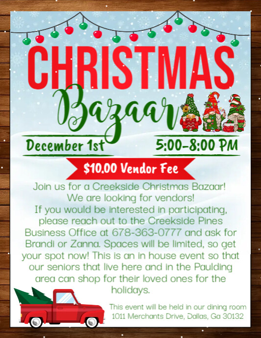 Christmas Bazaar 2023 | PosterMyWall