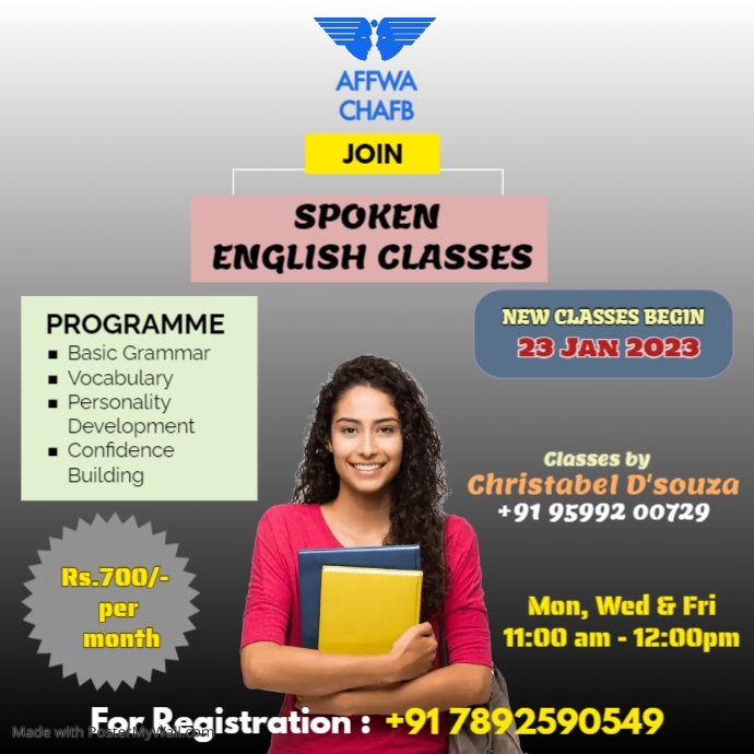 ENGLISH CLASS | PosterMyWall