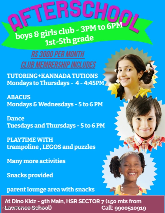 Afterschool Tutoring Flyer | PosterMyWall