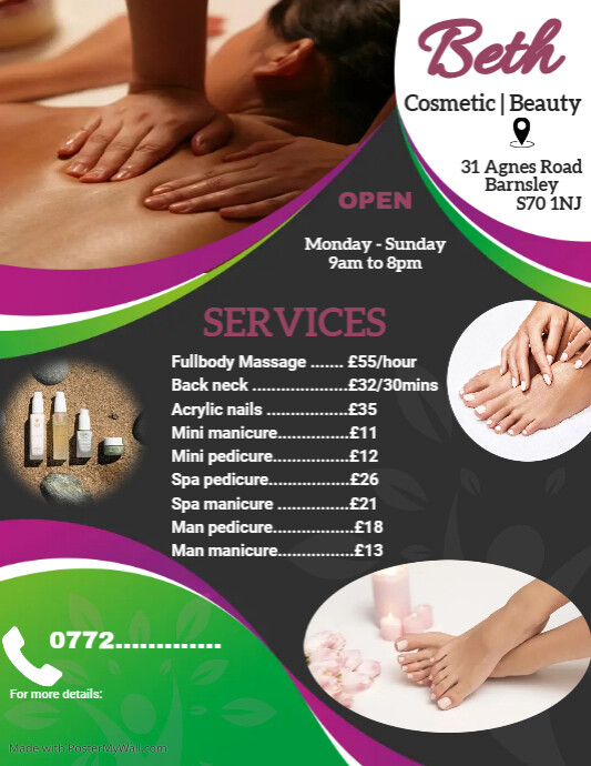 Spa and Salon Video Ad | PosterMyWall