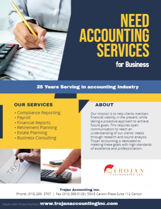 Accounting Services Flyer Poster Template | PosterMyWall