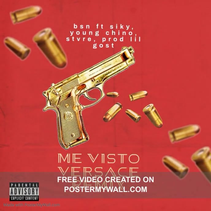 Copia de Gun Rap Trap Mixtape Cover Video Template | PosterMyWall