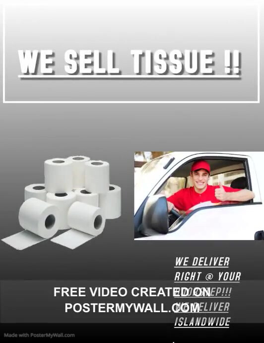 we sell tissue | PosterMyWall