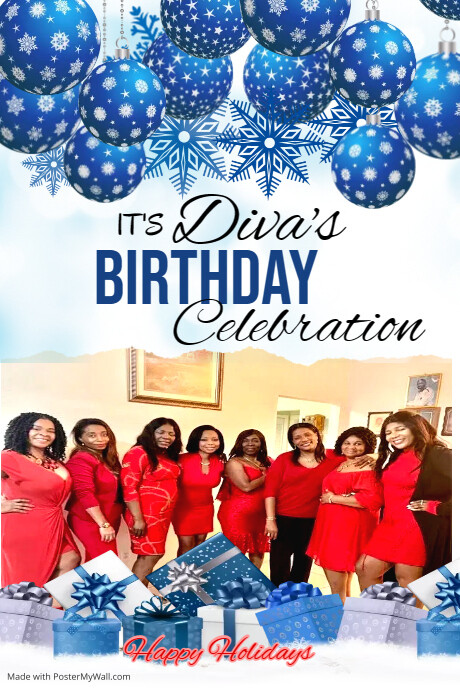 BLUE CHRISTMAS POSTER | PosterMyWall