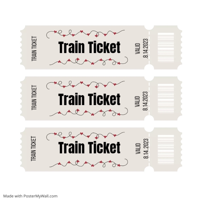 Train tickets | PosterMyWall