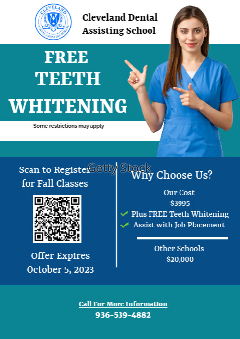 Free Teeth whitening Promo for CDAS | PosterMyWall