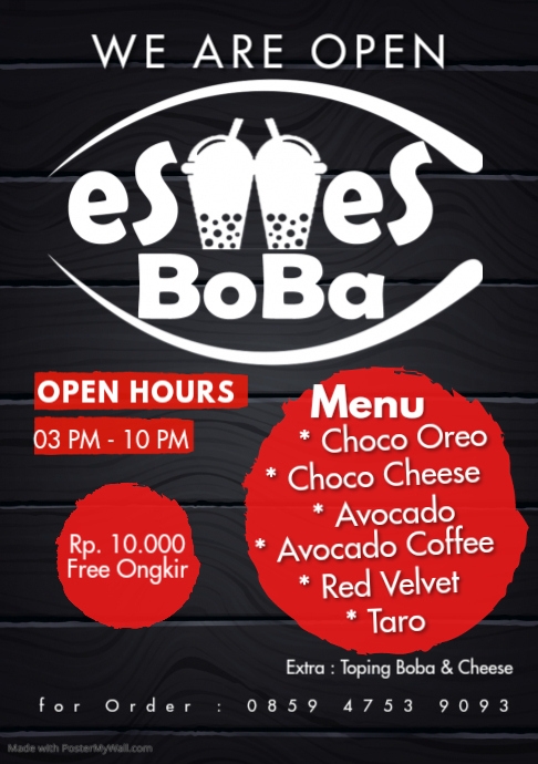 uci boba flyer | PosterMyWall