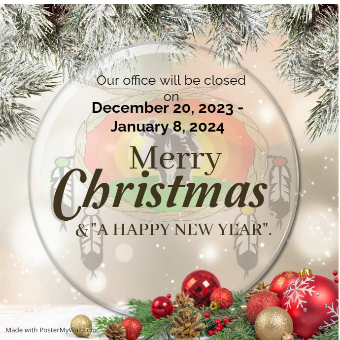 Merry christmas office closure | PosterMyWall