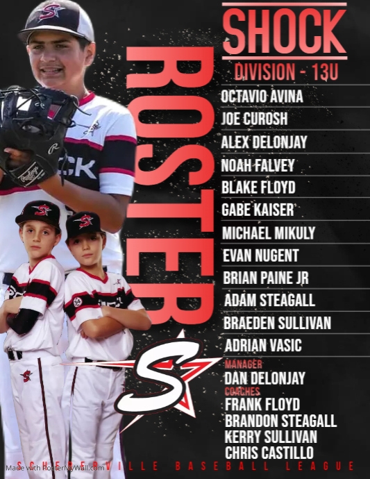 2024 Roster 13u - DeLonjay | PosterMyWall