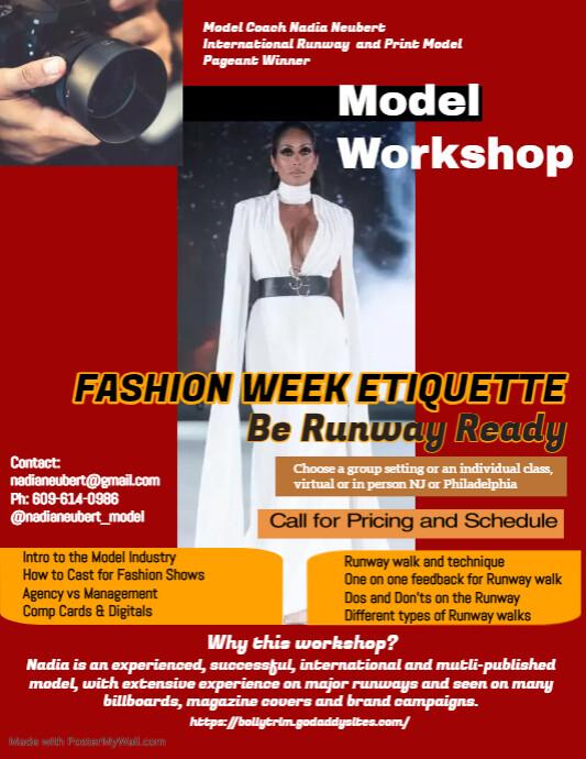 Model workshop | PosterMyWall