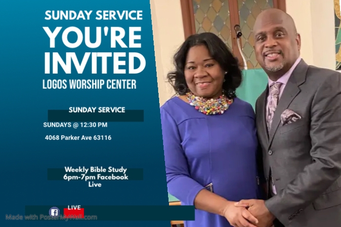 Copy of Sunday Service Invited card | PosterMyWall