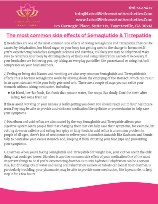 Semaglutide/Tirzepatide Discharge 2 | PosterMyWall