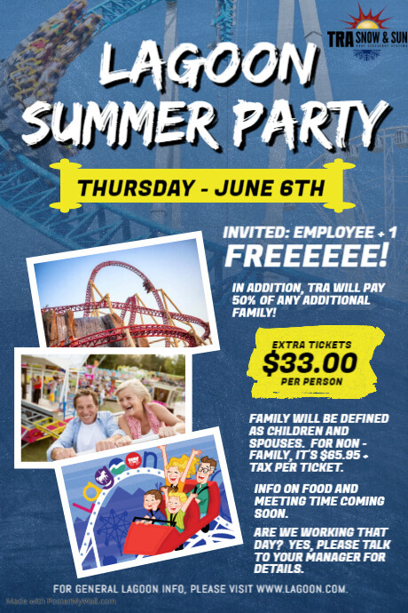 Copy of Copy of Amusement Theme Park Flyer Design Template | PosterMyWall