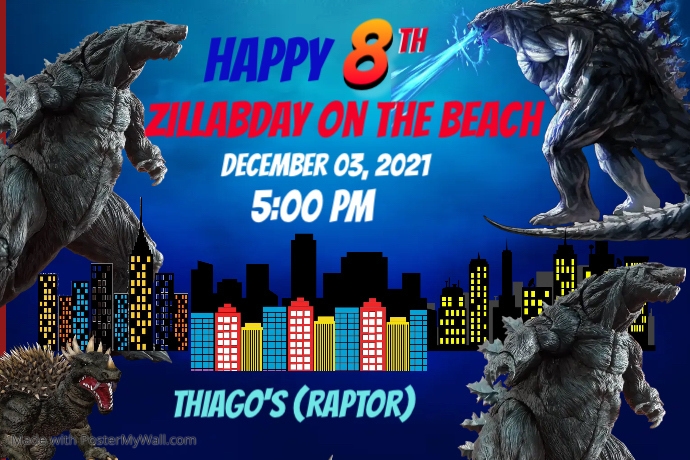 Copia de Godzilla Theme | PosterMyWall