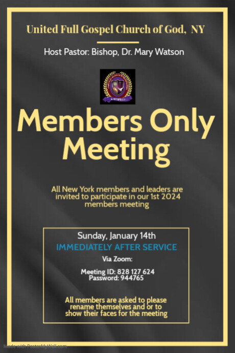 Annual Member Meeting Poster Template | PosterMyWall