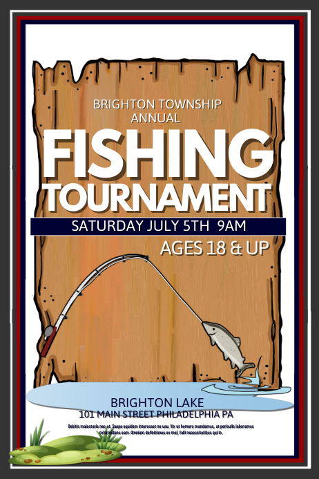 Fishing Tournament Template | PosterMyWall