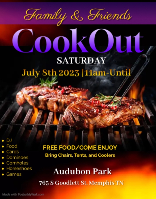 Grill Cookout Flyer Template | PosterMyWall
