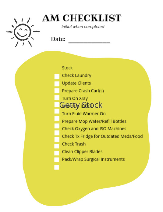 AM CHECKLIST | PosterMyWall