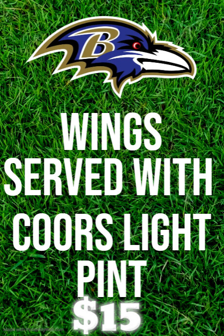 Template sports football baltimore ravens | PosterMyWall