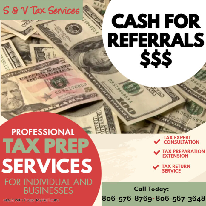 Tax Preparation Service Agency Ad | PosterMyWall