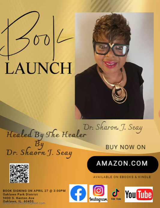 Professional Book Launch Release Event Flyer | PosterMyWall