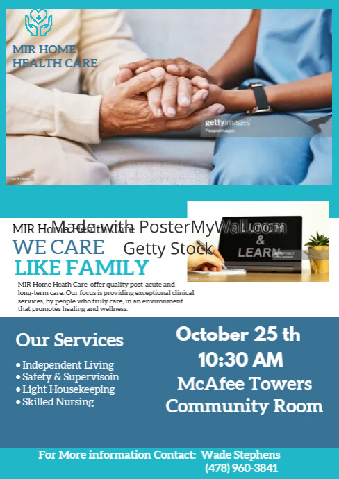 Copy of Senior Care Service Flyer | PosterMyWall
