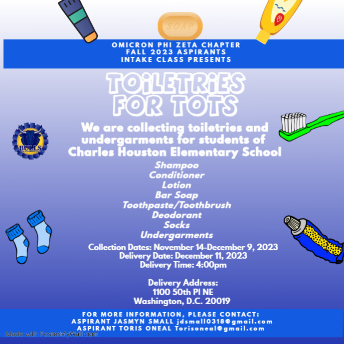 FALL 2023 Toiletries Drive Flyer (1) | PosterMyWall