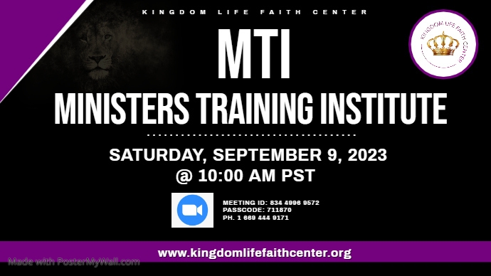 Ministers Training Flyer | PosterMyWall