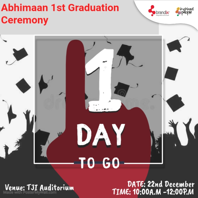 Copy of 1 Day To Go Countdown Event Template | PosterMyWall