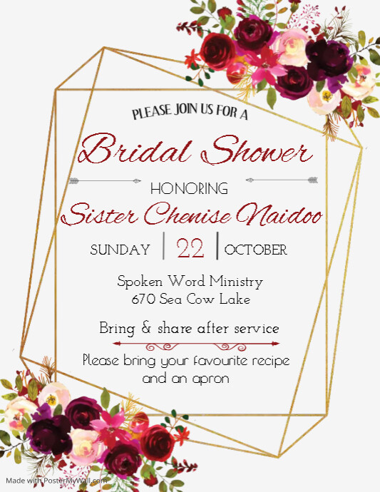 BRIDAL SHOWER | PosterMyWall