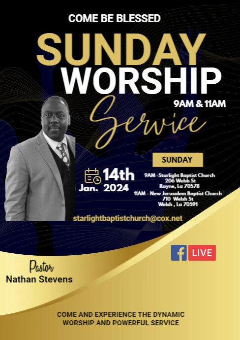 sunday worship service | PosterMyWall